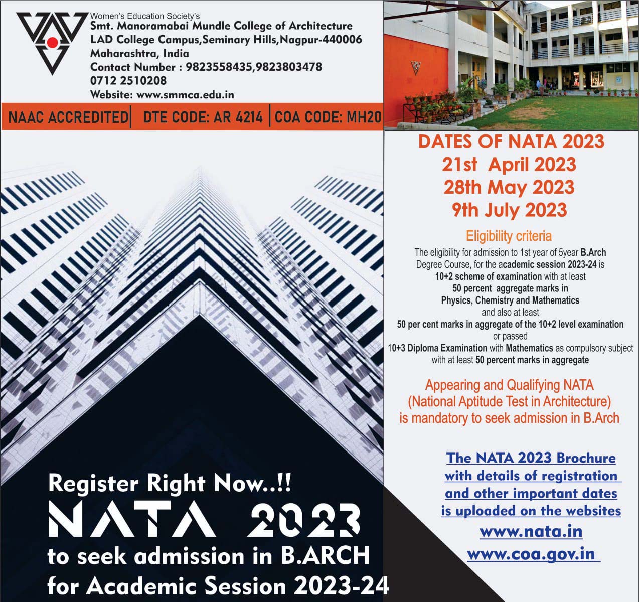 The Best Architecture College in Nagpur - SMMCA